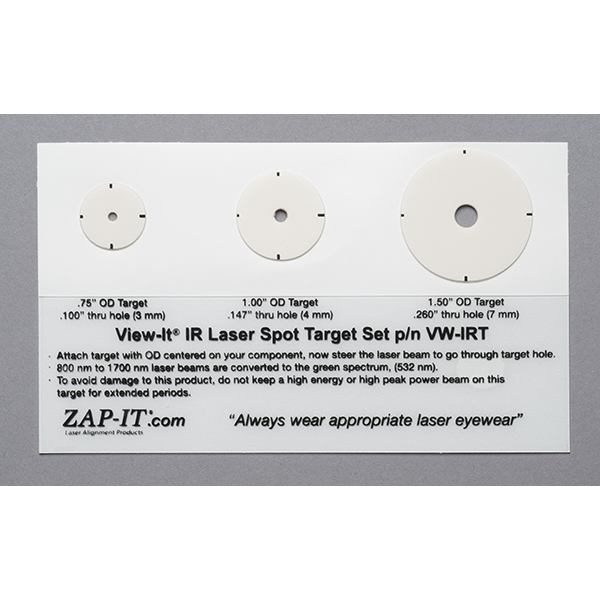 ZAP-IT® Laser Alignment Paper to measure and document a laser beam.