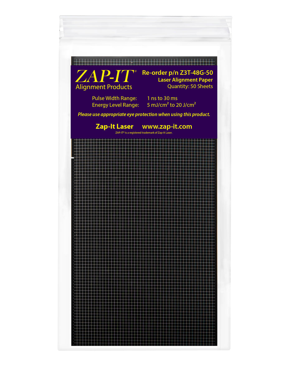 ZAP-IT Laser Alignment Paper and Film Cards – ZAP-IT® Laser